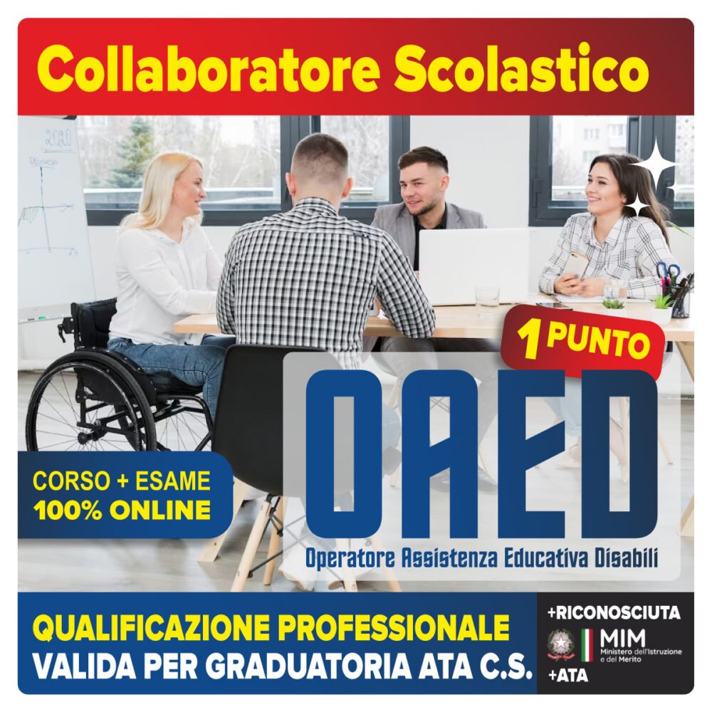 OAED - OPERATORE ALL'ASSISTENZA EDUCATIVA AI DISABILI - Qualifica ...